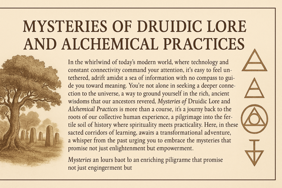 Online Course: Enchanted Realms: Unlocking the Mysteries of Druidic ...