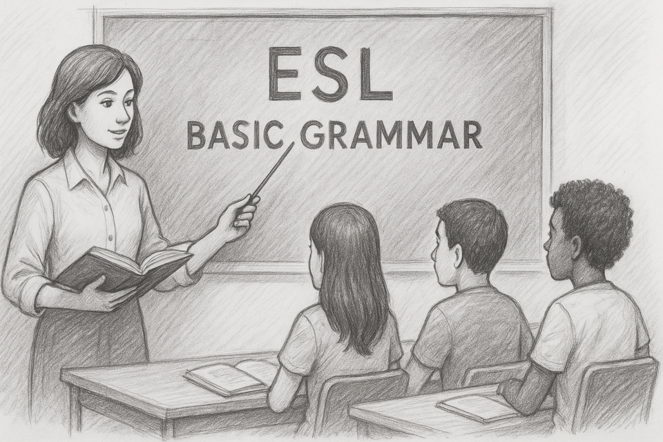 Online Course: ESL Basic Grammar and Writing - Improve Your English Today