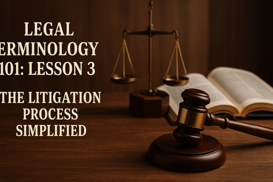 Online Course: Legal Terminology 101 - Learn Basic Legal Terms